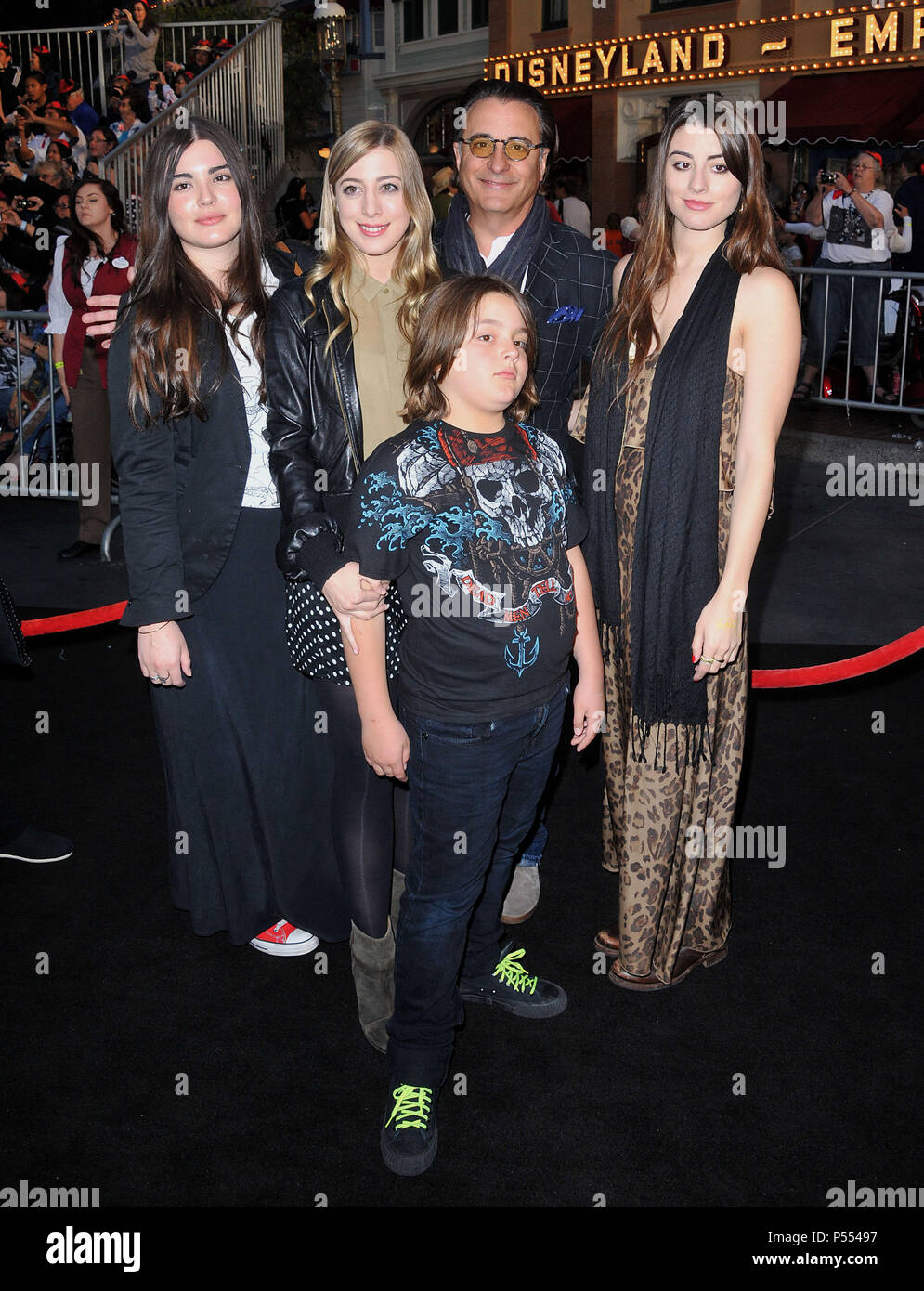 Andy Garcia, wife, daughters, son 84 at the Global Green 15th Millenium ...