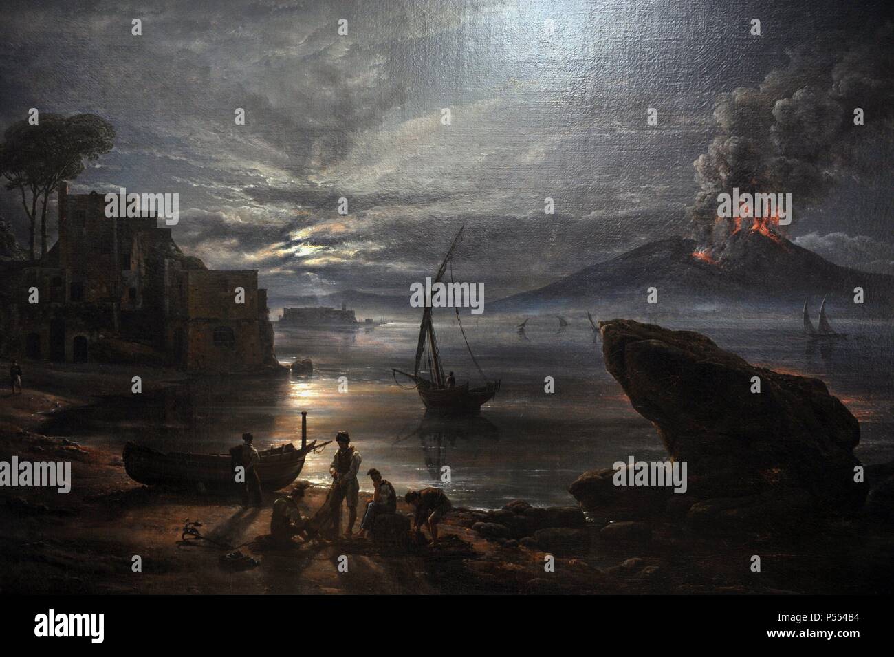 Johan Christian Dahl (1788-1857). Danish painter. The Beach at ...