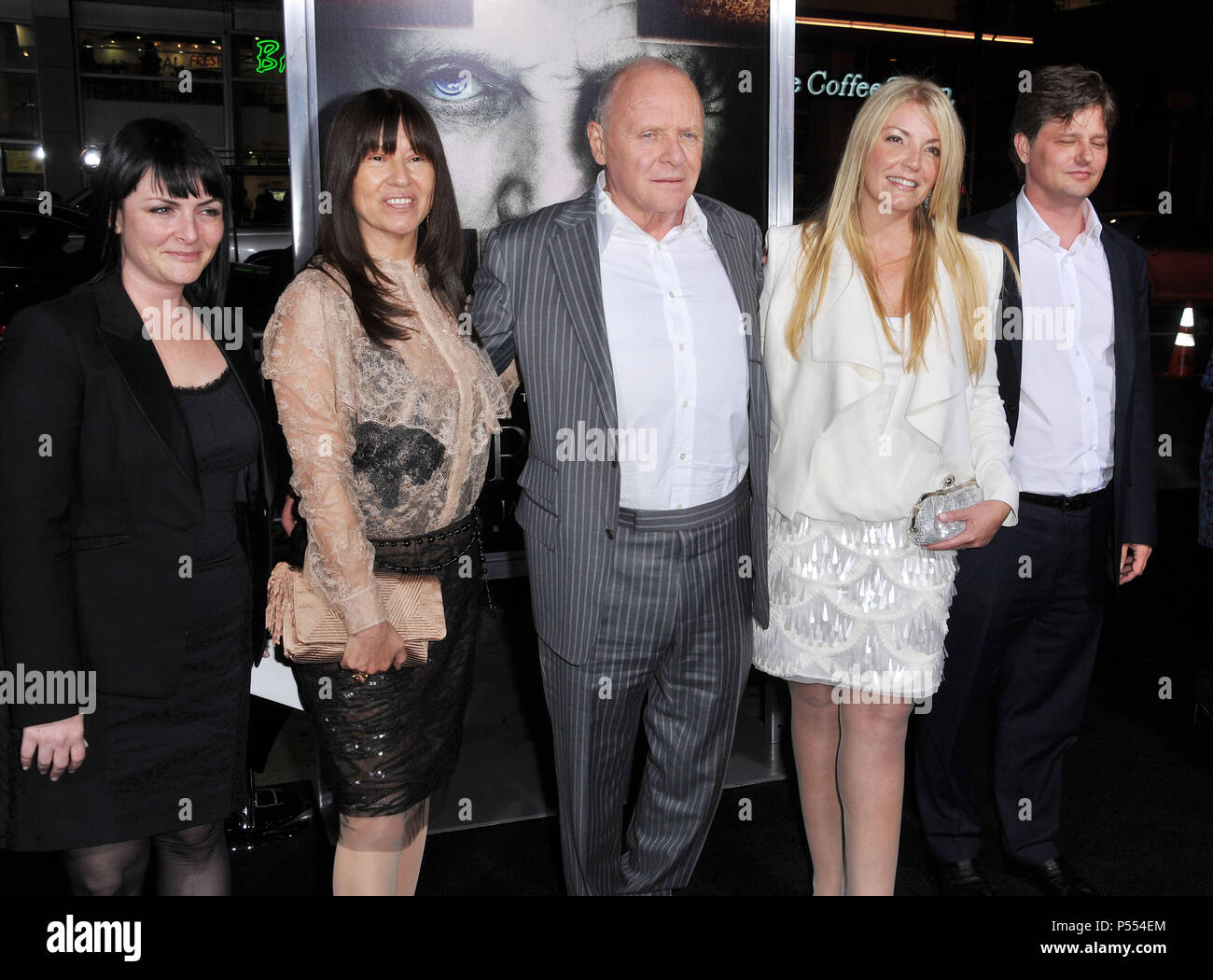 Anthony Hopkins, Wife Stella Arroyave, family - The Rite Premiere at ...