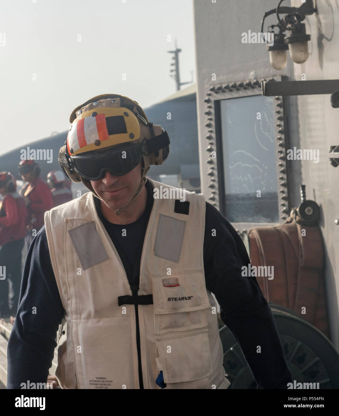 ARABIAN GULF (May 9, 2017) Capt. Gavin Duff, executive officer, walks ...