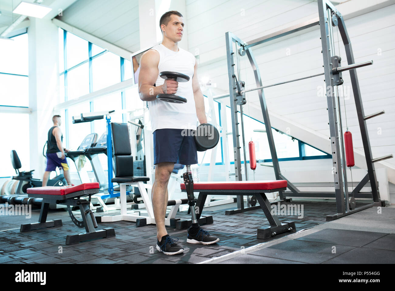 Handsome man prosthetic leg hi-res stock photography and images - Alamy