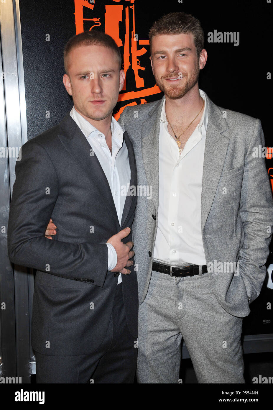 Ben Foster, brother Jon Foster - The Mechanic Premiere at the Arclight ...