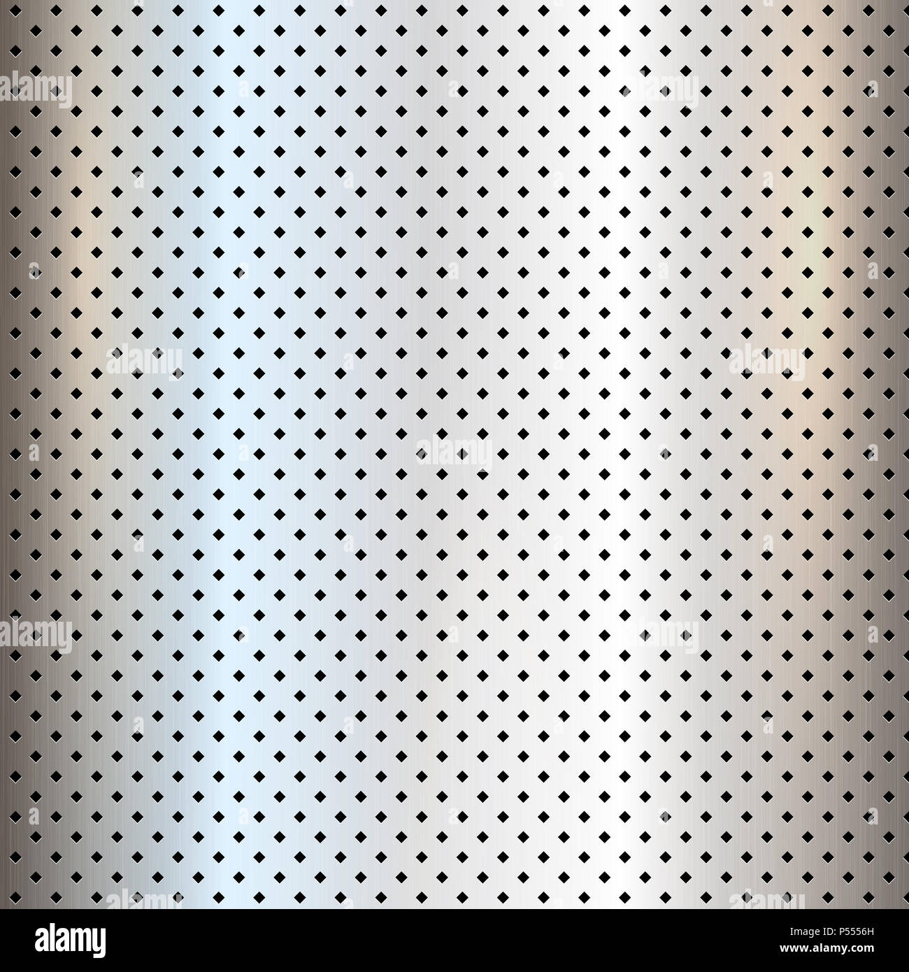 Silver perforated metal texture background Stock Photo - Alamy
