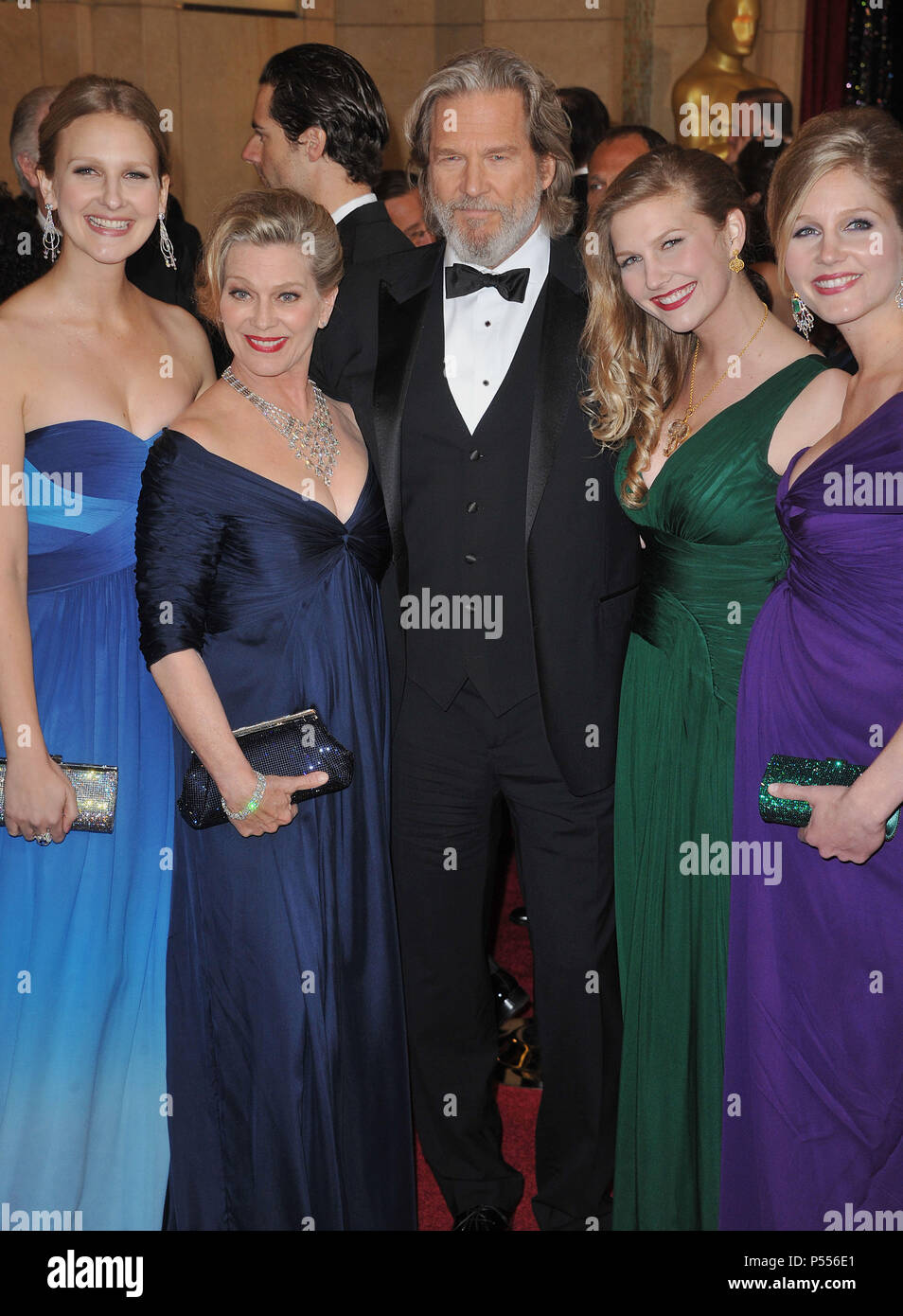 Jeff Bridges and wife and daughter 75 at the 83th Academy Awards at the ...