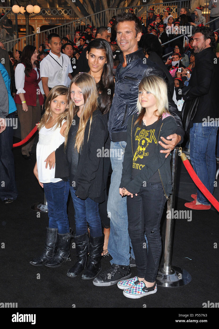 Lorenzo Lamas, family 81 at the Global Green 15th Millenium Aw. 2011 at ...