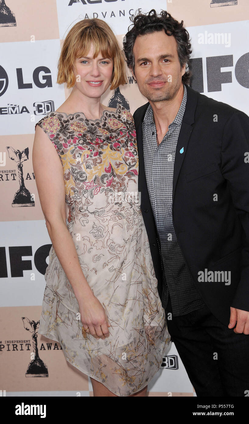 Mark Ruffalo and wife Sunrise Coigney at the 26th Spirit Awards, Film ...