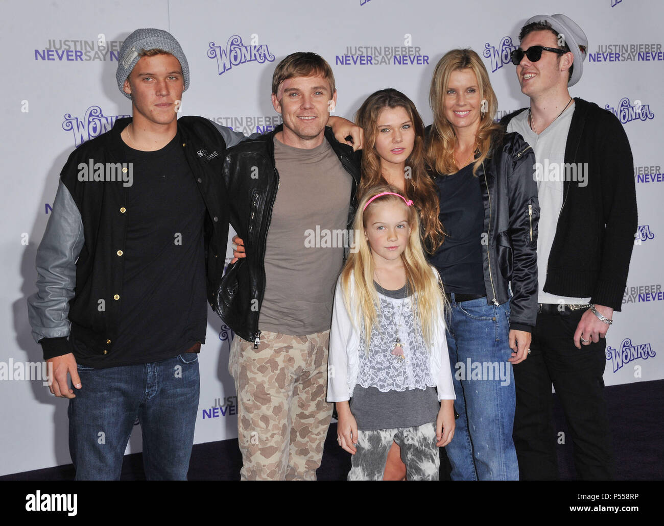 Never Say Never Premiere at the Nokia Theatre in Los Angeles. Rick ...