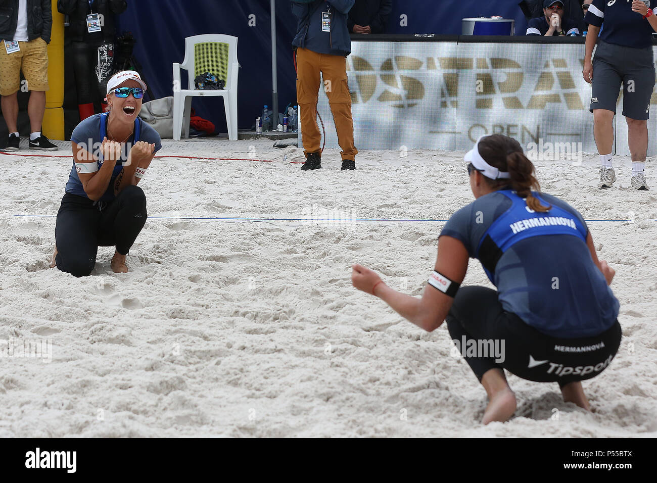 Ostrava, Czech Republic. 24th June, 2018. L-R Barbora Hermannova and ...
