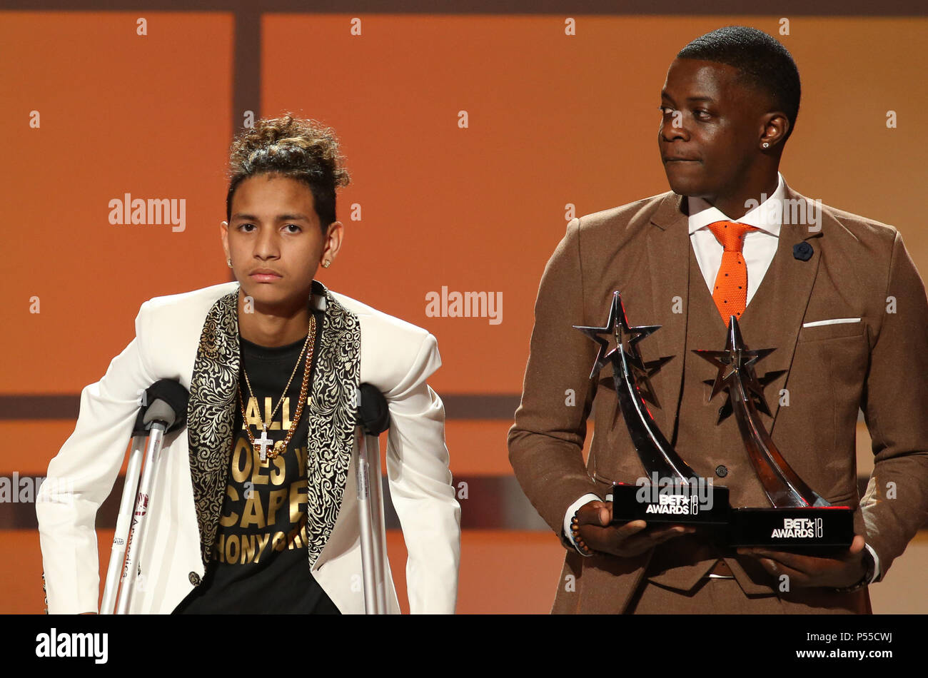Los Angeles, Ca, USA. 24th June, 2018. Anthony Borges, James Shaw Jr ...
