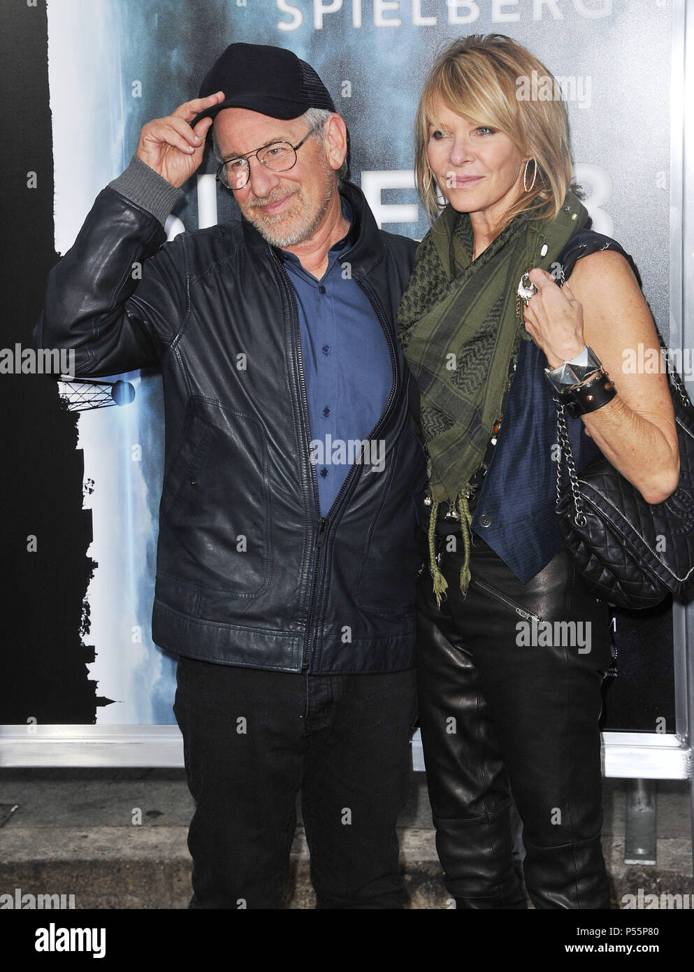 Steven Spielberg, Kate Capshaw at Super 8 Premiere at the Westwood ...