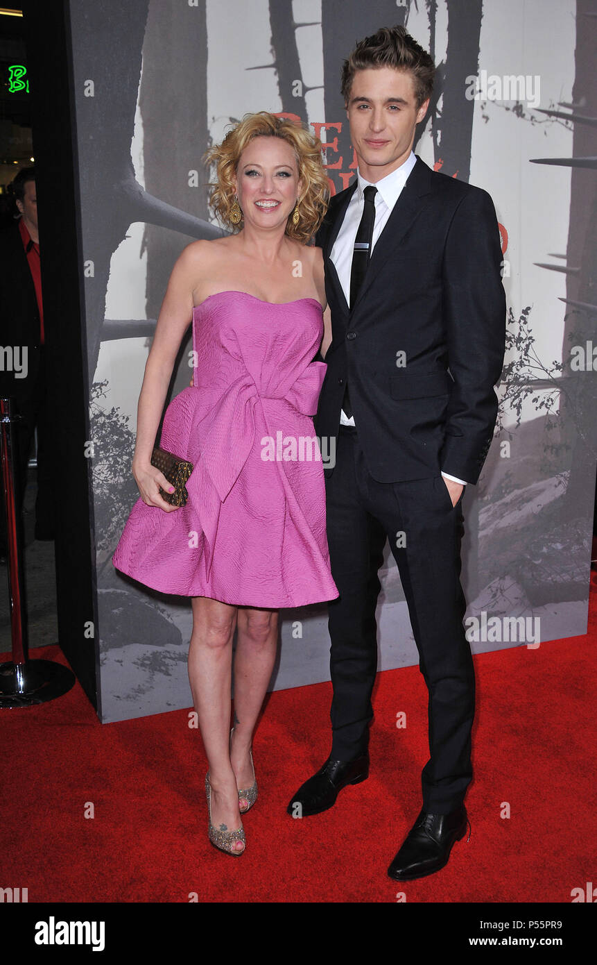 Virginia Madsen and nephew Christian Madsen at Red Riding Hood Premiere ...