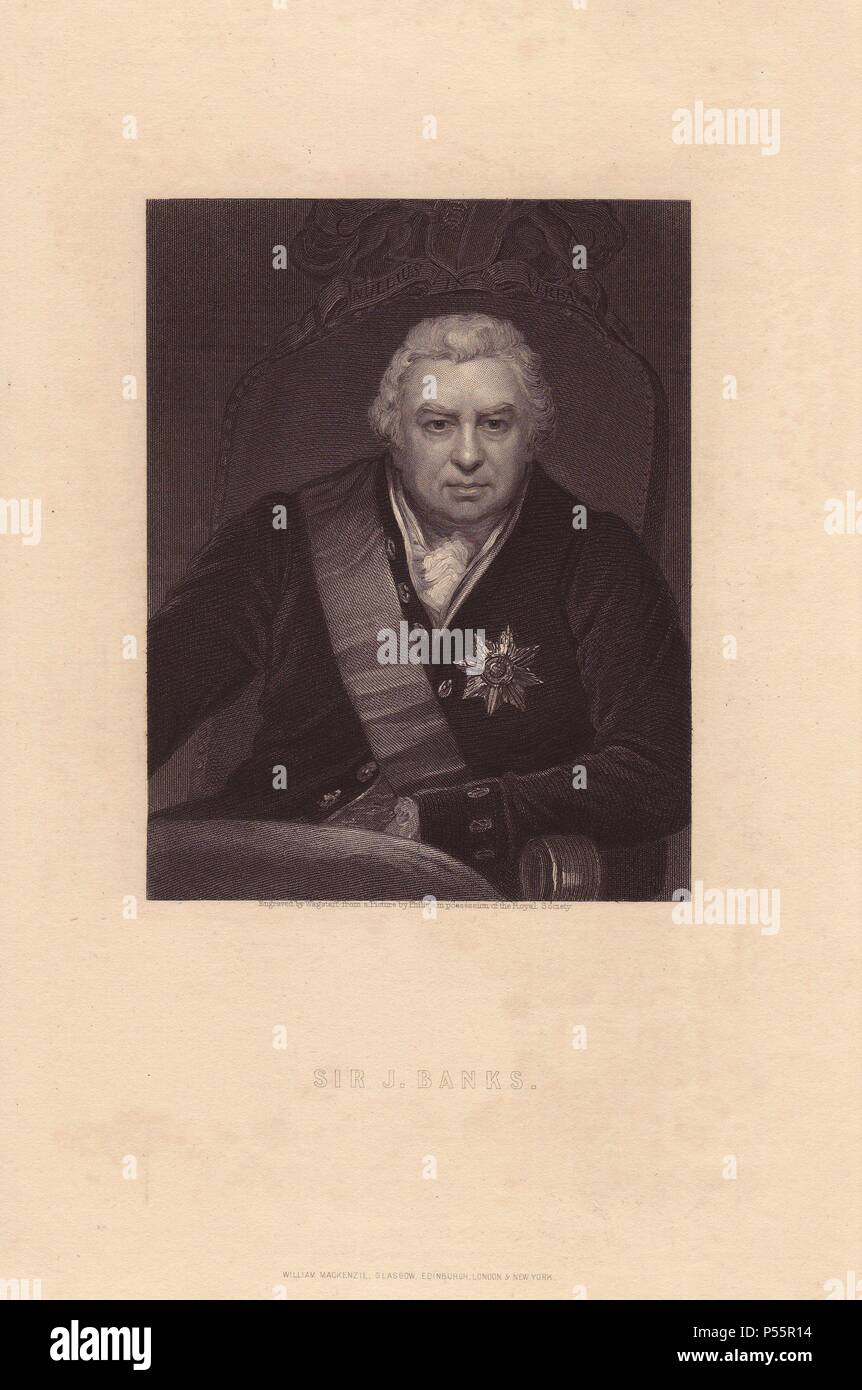 Sir joseph banks sir joseph banks 1st baronet gcb hi-res stock ...