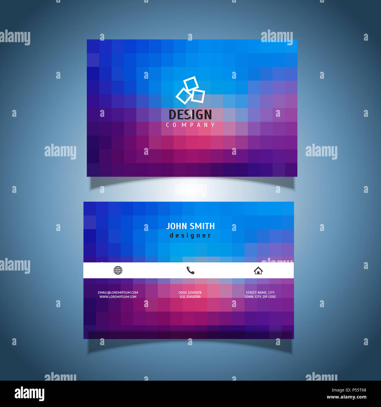 Visiting card design vector hi-res stock photography and images - Alamy