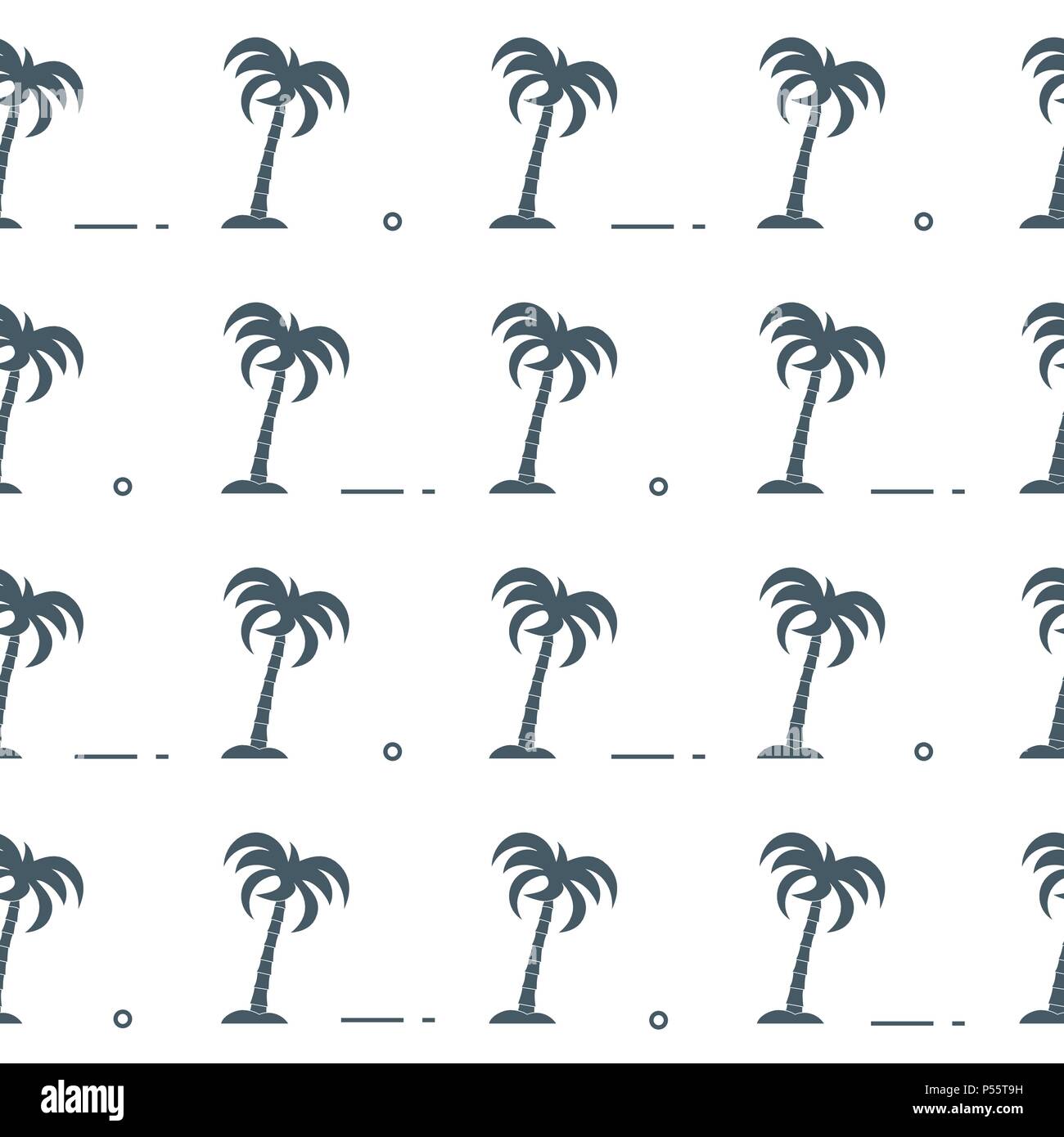 Seamless pattern with palm trees. Design for postcard, invitation ...
