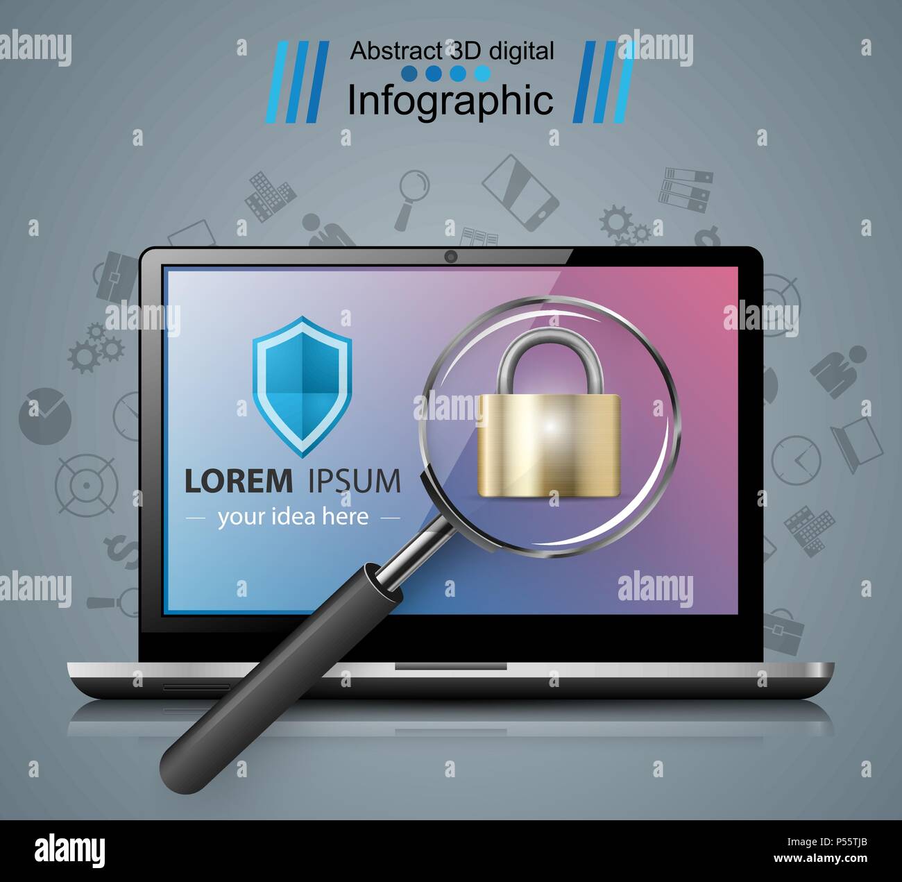 Computer keyboard note Stock Vector Images - Alamy