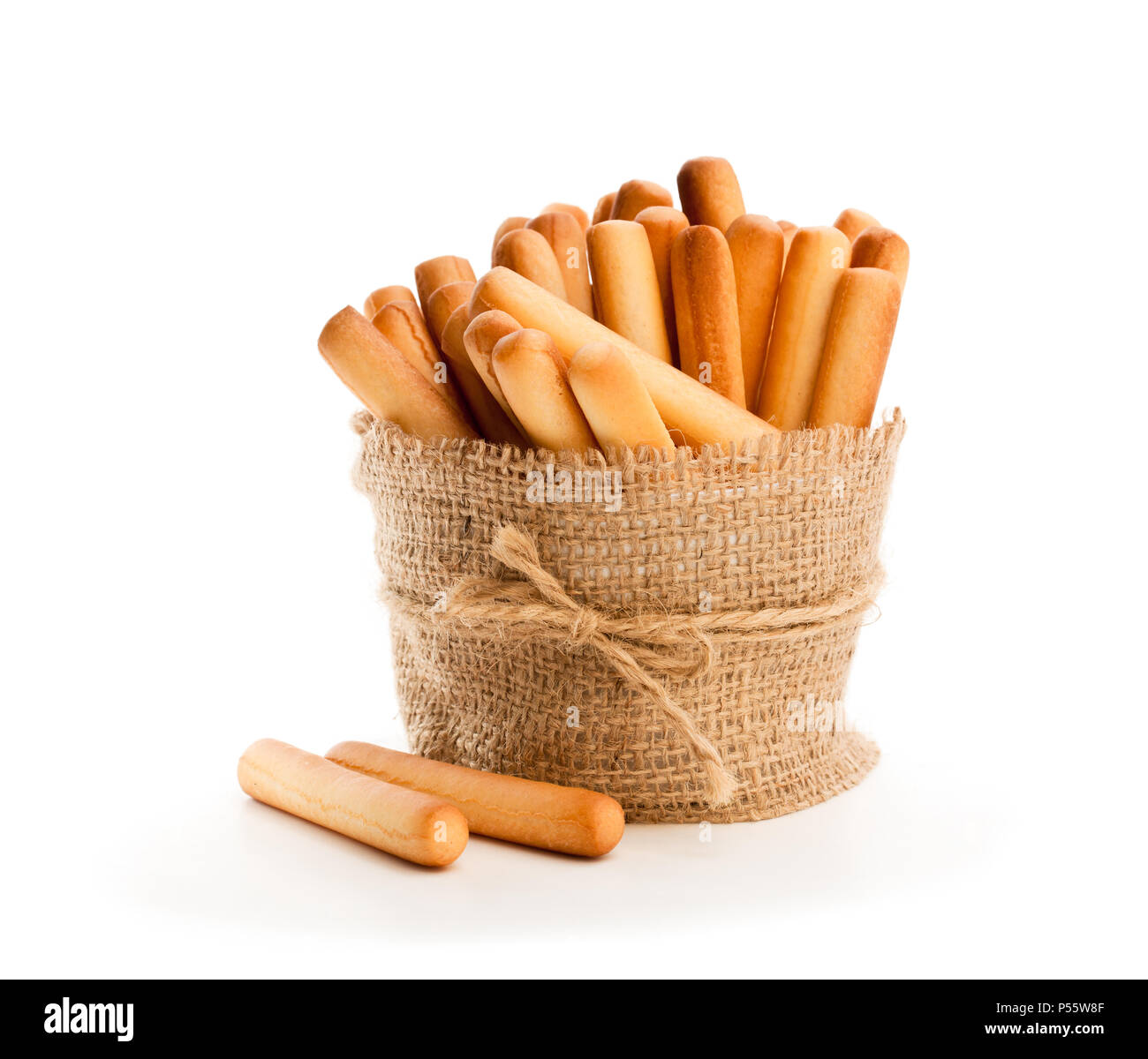 Salted bread sticks isolated on white Stock Photo - Alamy