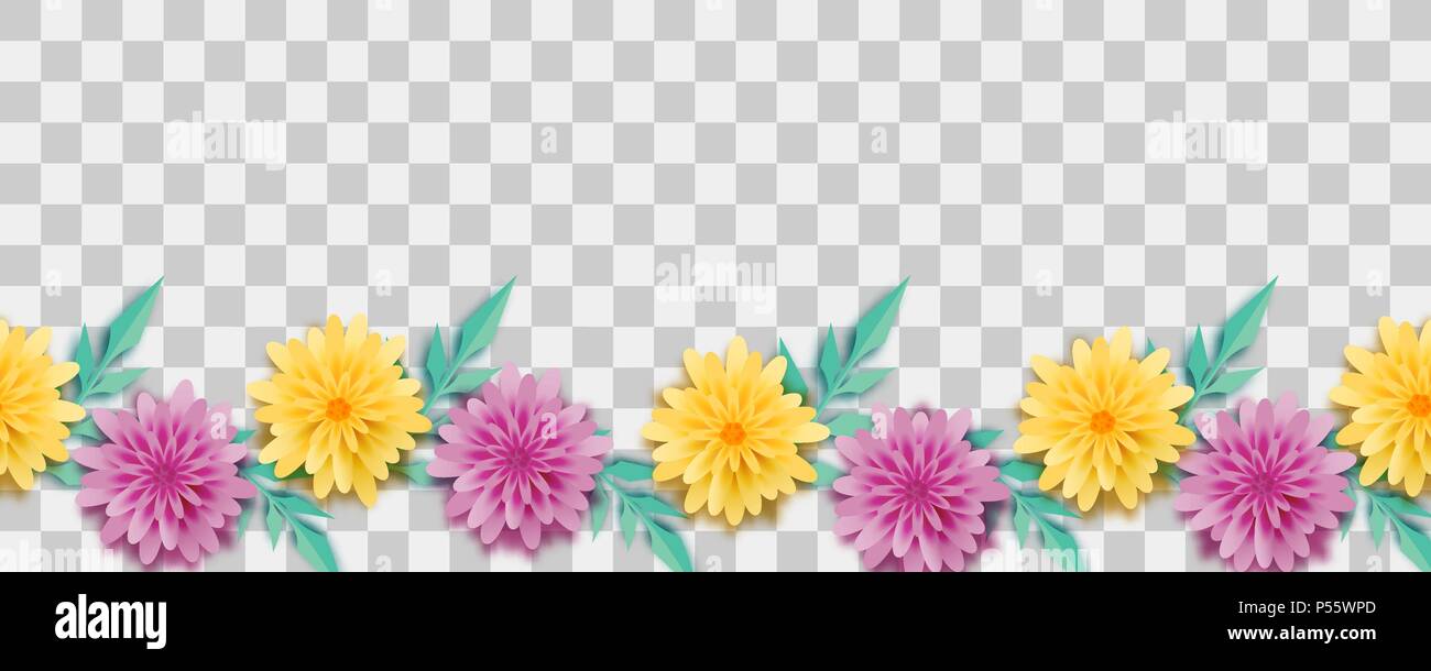 Transparent Flower Banner