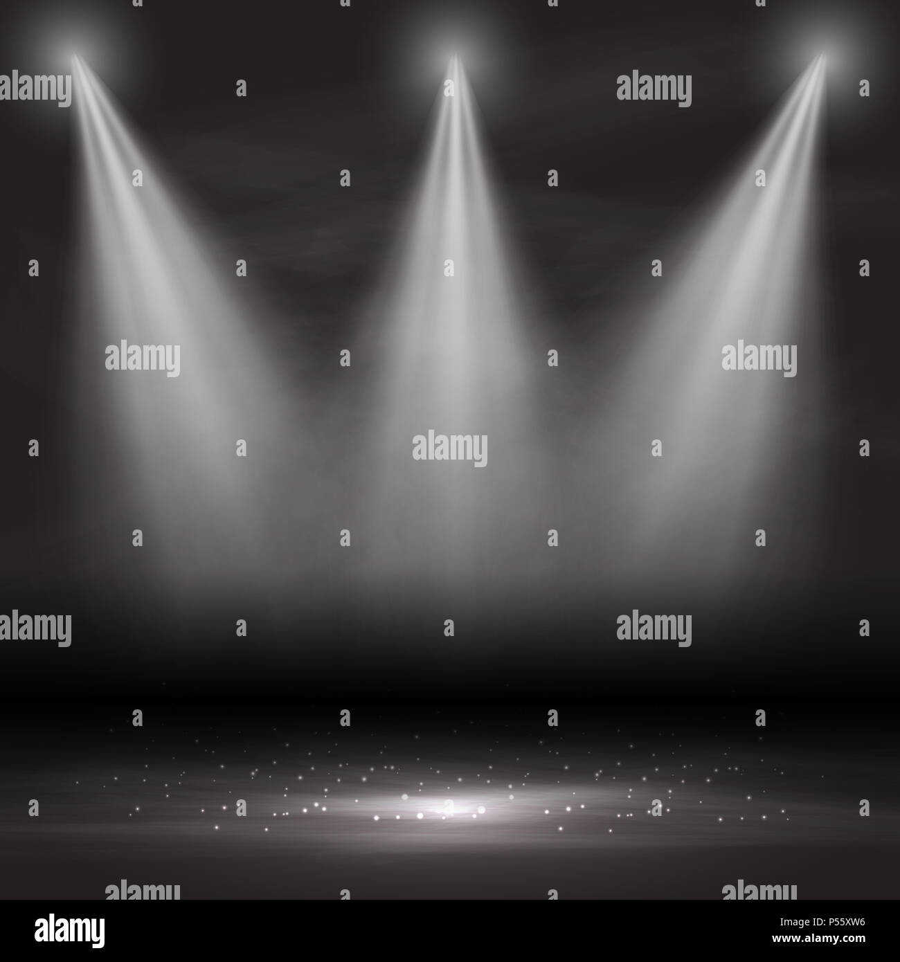 Three spotlights hi-res stock photography and images - Alamy