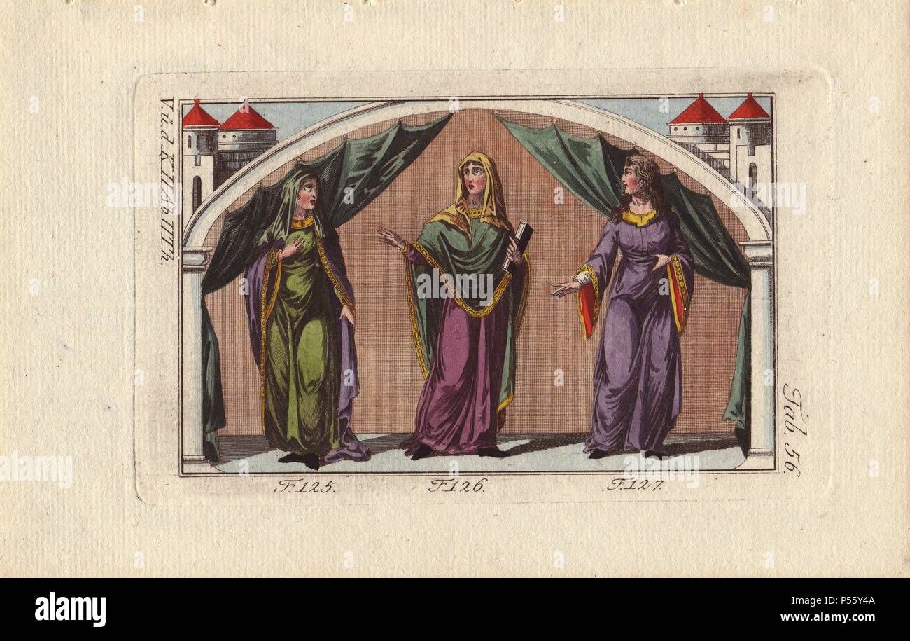 Norman women from the 12th century.. . A Norman noblewoman wearing ...