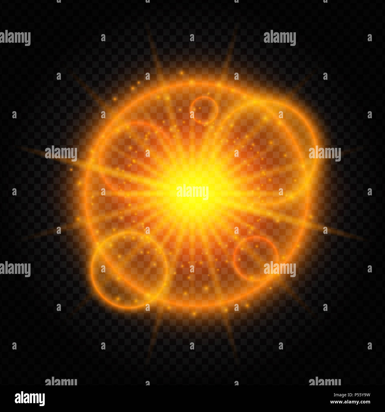 Starburst background with lights and sun rays Stock Photo - Alamy