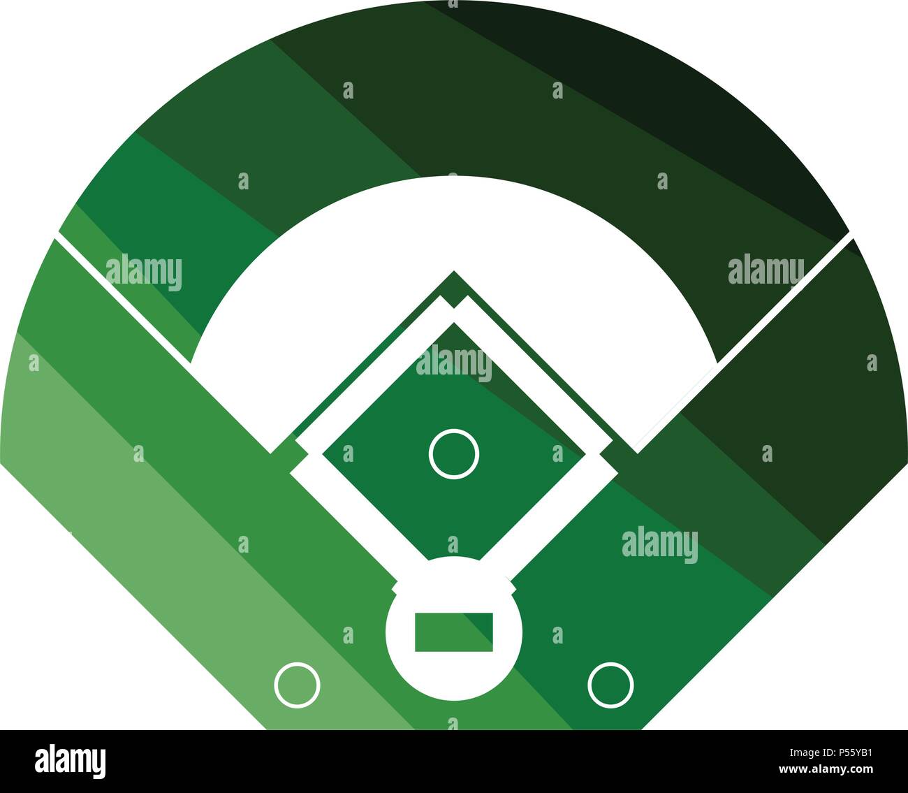 Baseball Stadium Aerial View Stock Vector Images - Alamy