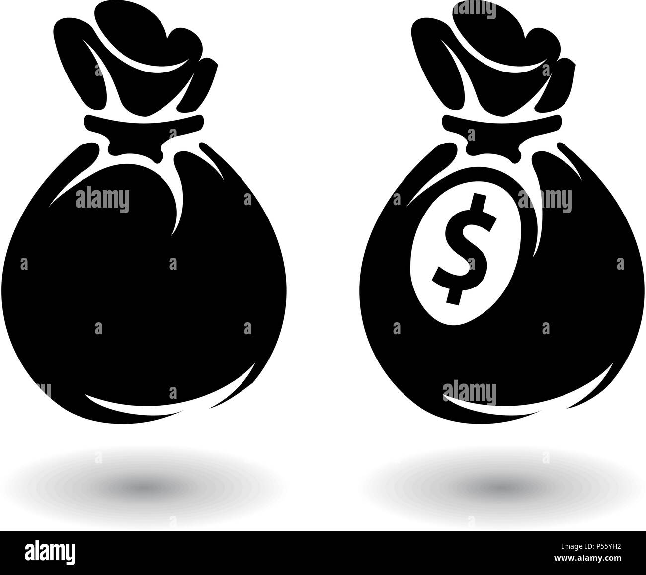 Vector icons Money bag Stock Vector Image & Art - Alamy