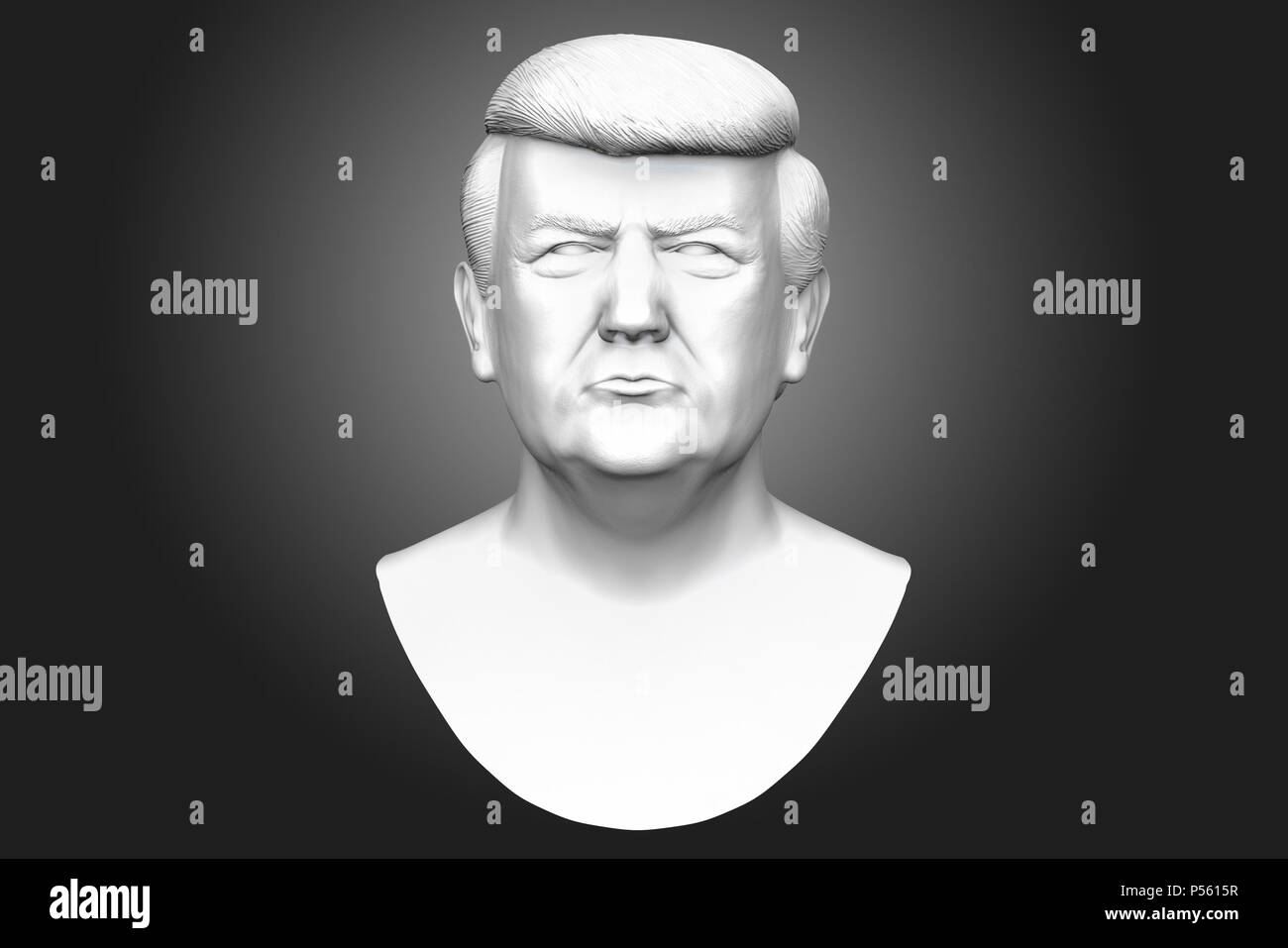 Donald trump portrait Black and White Stock Photos & Images - Alamy
