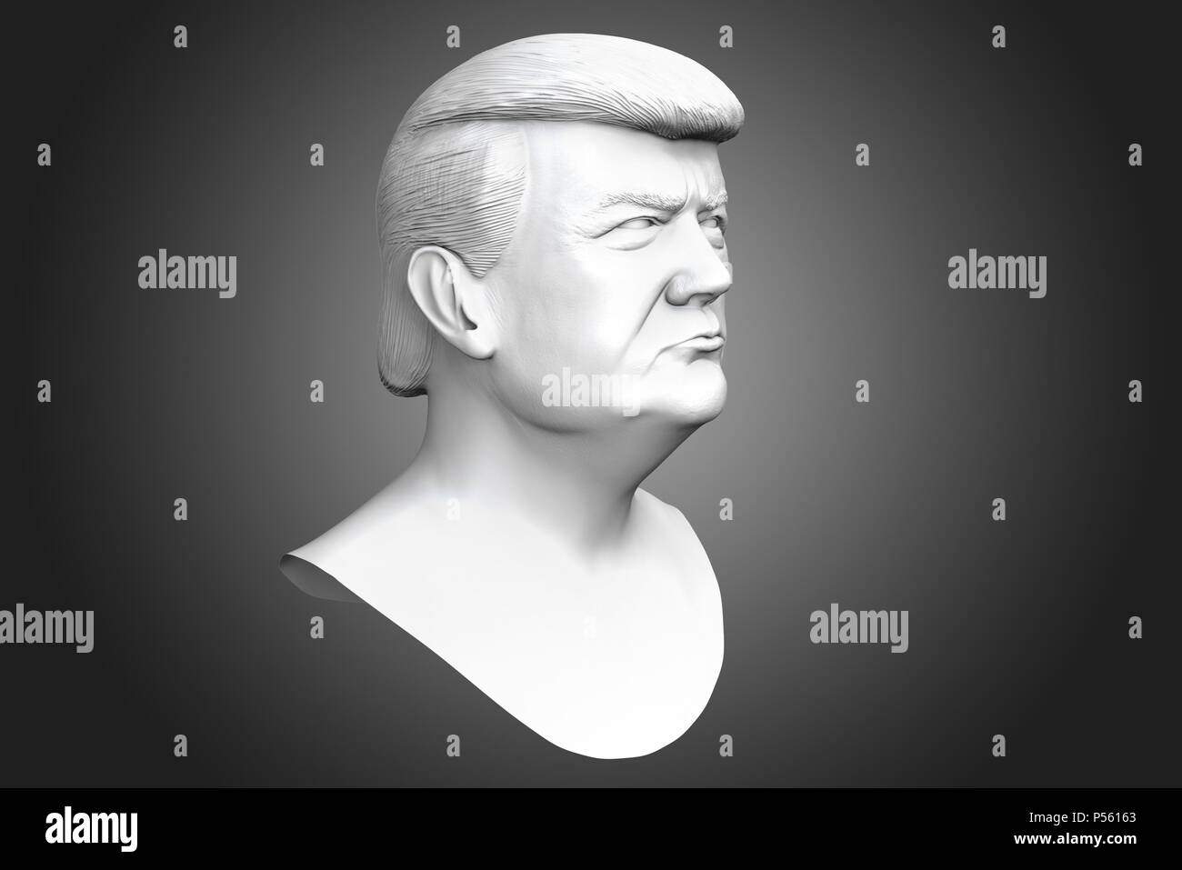 Donald trump head bust hi-res stock photography and images - Alamy