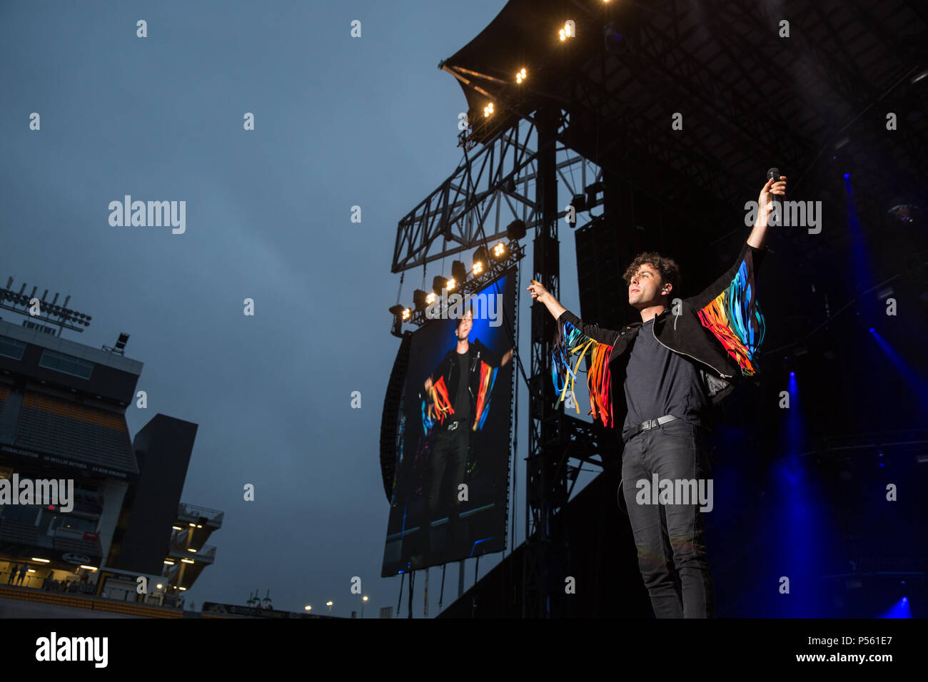 Arkells host The Rally in their hometown of Hamilton, Ontario Stock ...