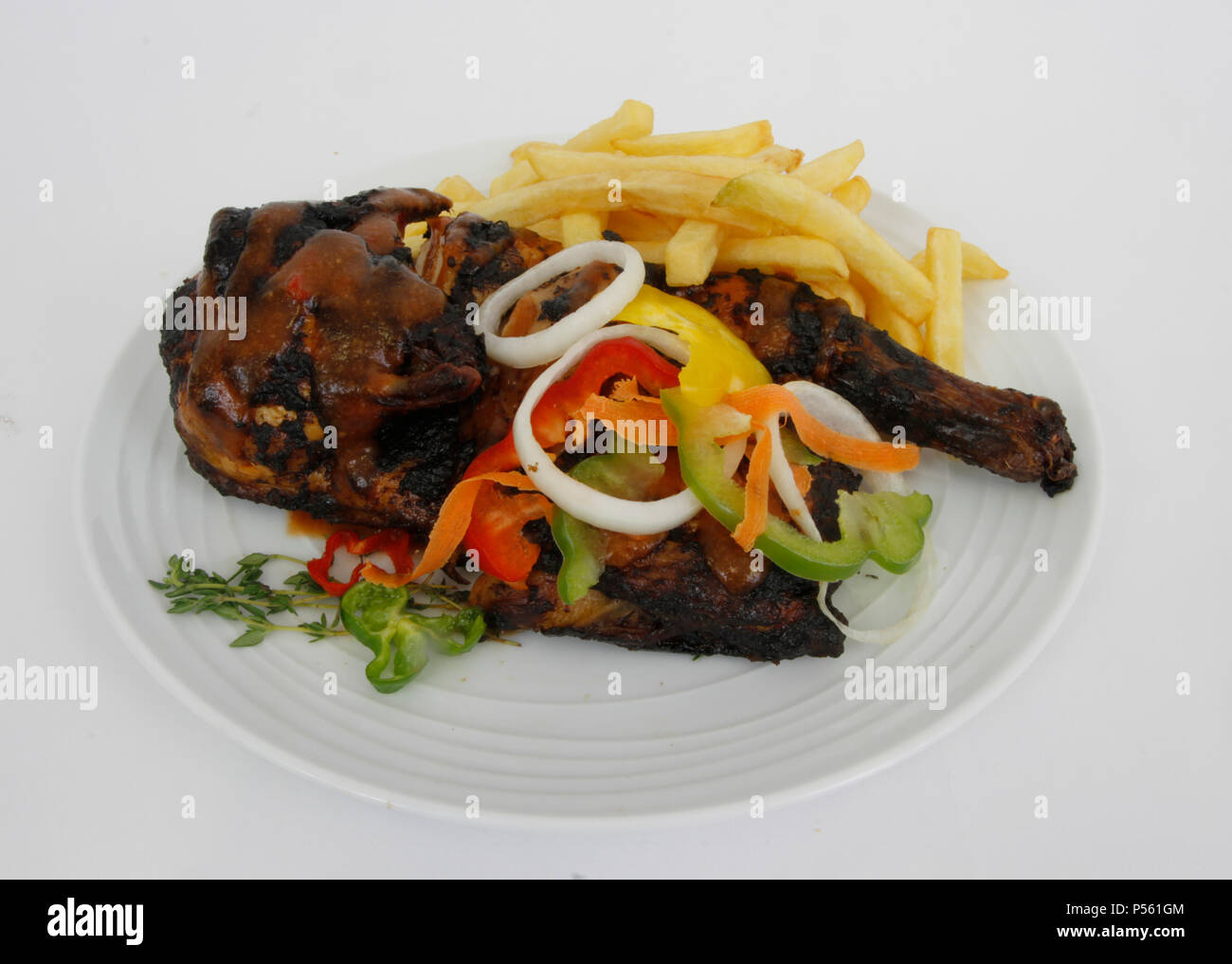 Jamaican jerk chicken hi-res stock photography and images - Alamy