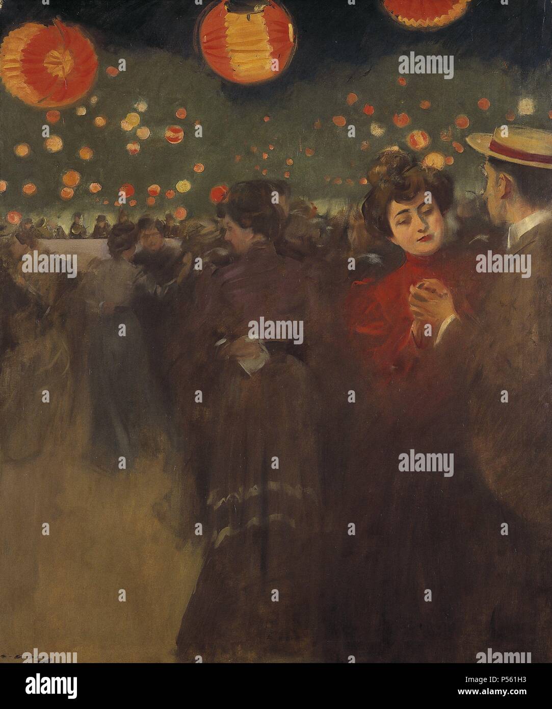 "La Verbena" (1902) "Popular feast" by Ramon Casas. Círculo del Liceo ...