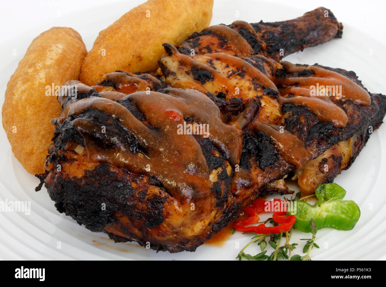 Traditional Caribbean cuisine Stock Photo - Alamy