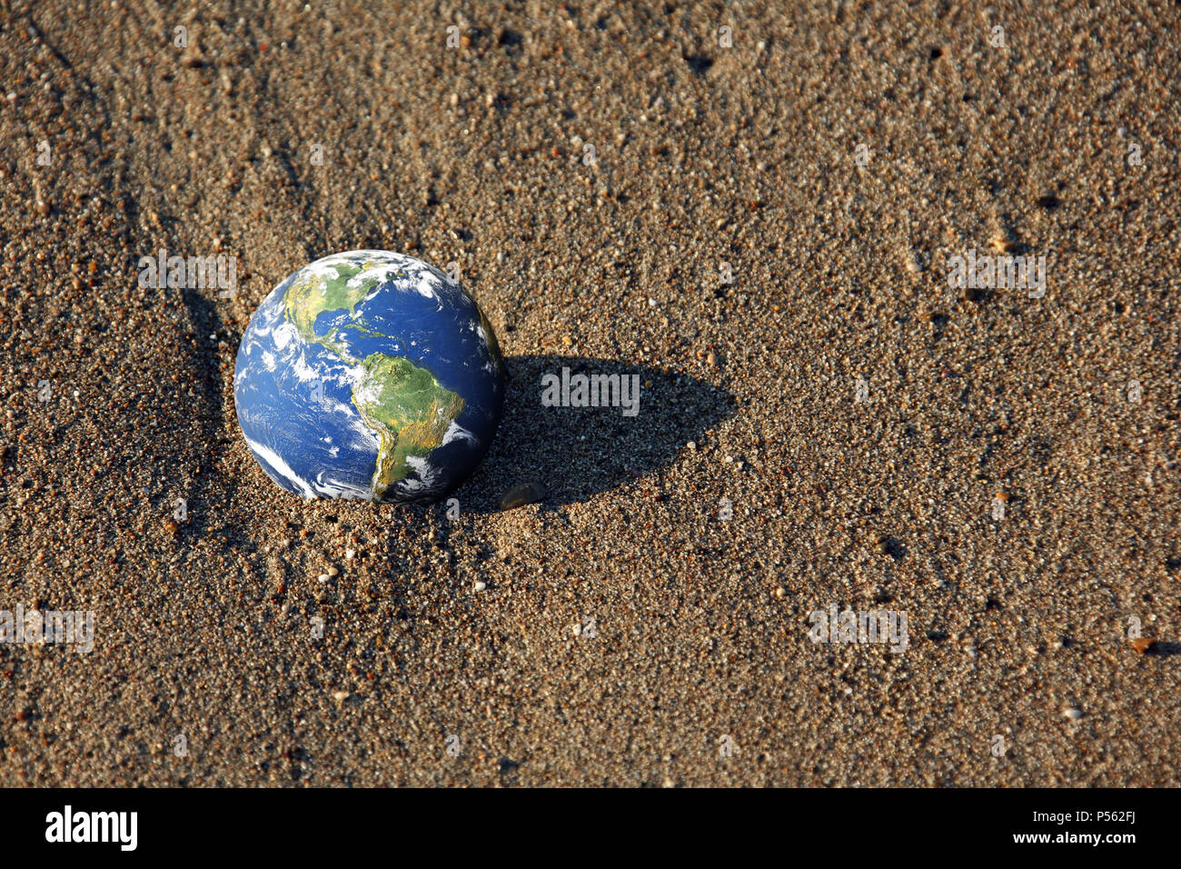 Globe sand nature hi-res stock photography and images - Alamy