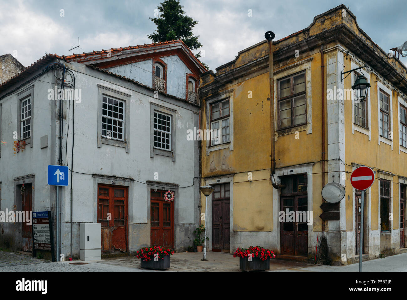 Dilapidated buildings in Belmonte, Portugal Stock Photo - Alamy