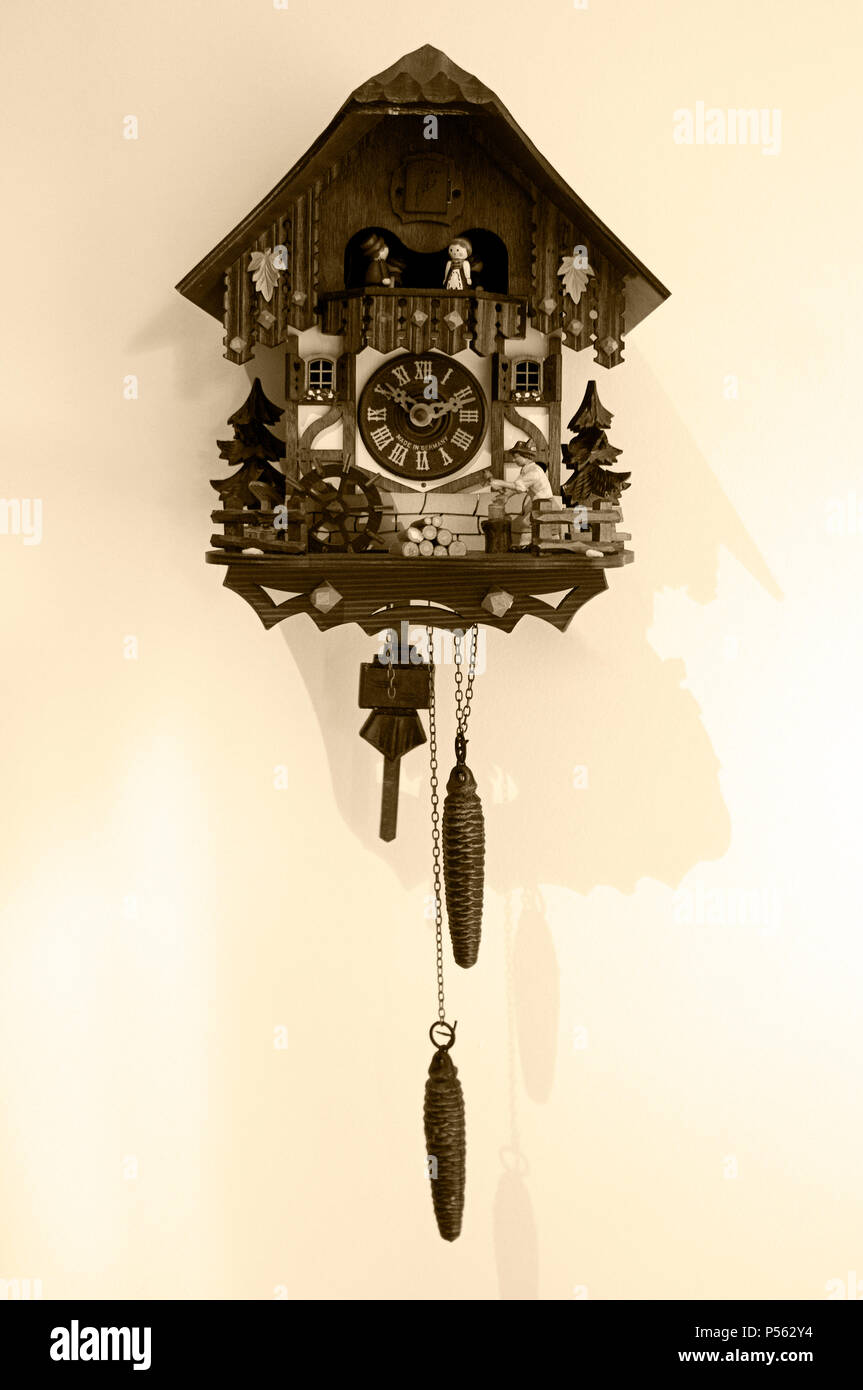 Traditional german clock hi-res stock photography and images - Alamy