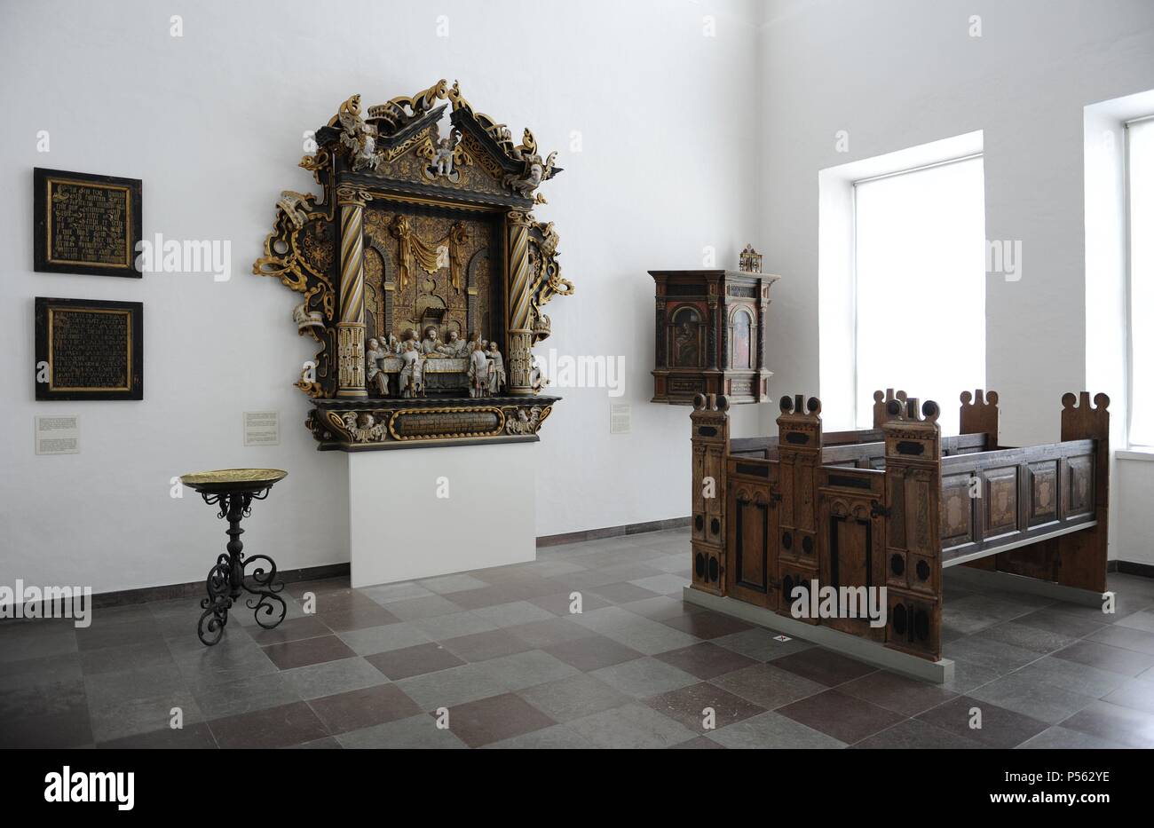 Denmark. Copenhagen. Natinal Museum of Denmark. Inside Stock Photo - Alamy
