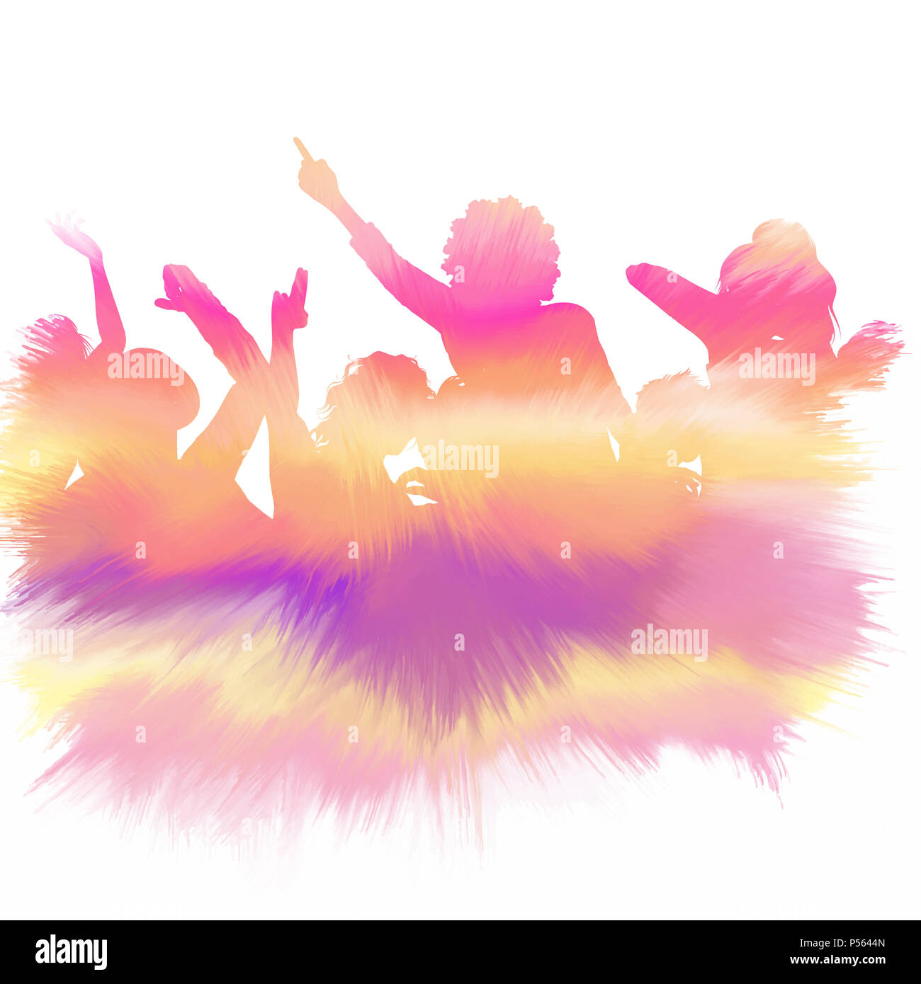 Crowd watercolour hi-res stock photography and images - Alamy