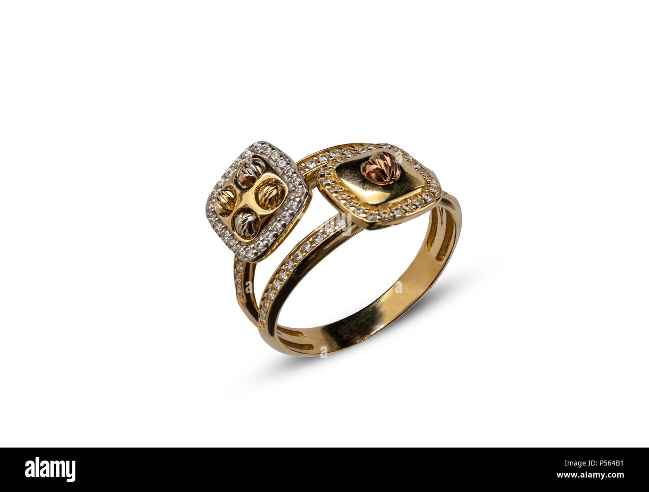 Carat gold rings Cut Out Stock Images & Pictures - Alamy