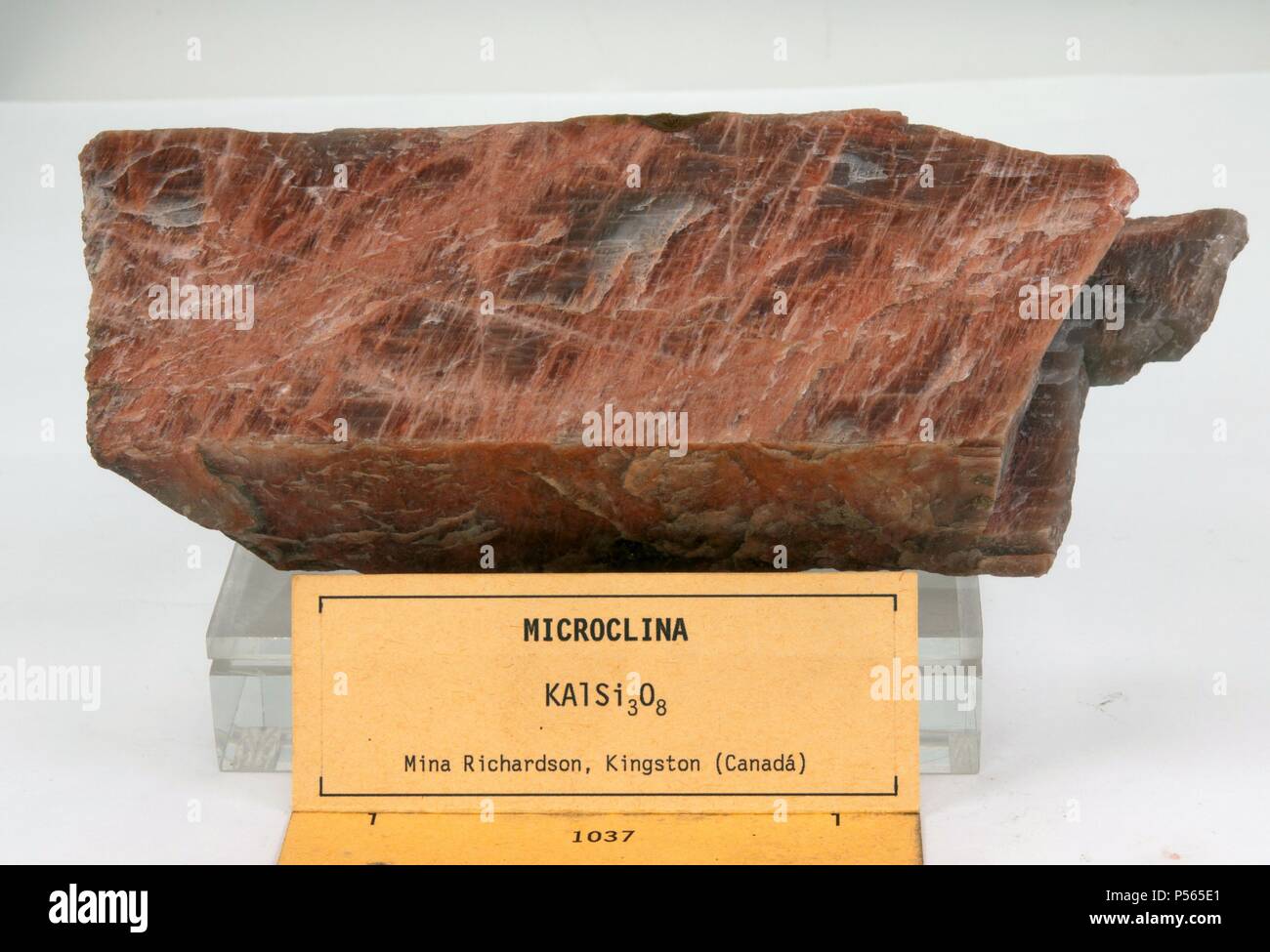 MICROCLINA. Mineral de la clase de los tectosilicatos Stock Photo - Alamy