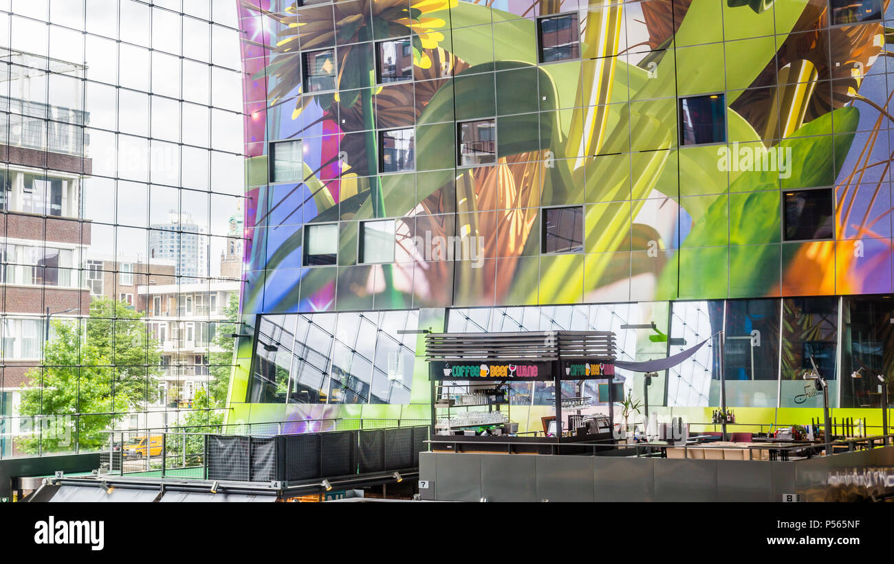 Colorful Market Hal in Rotterdam Holland Stock Photo - Alamy