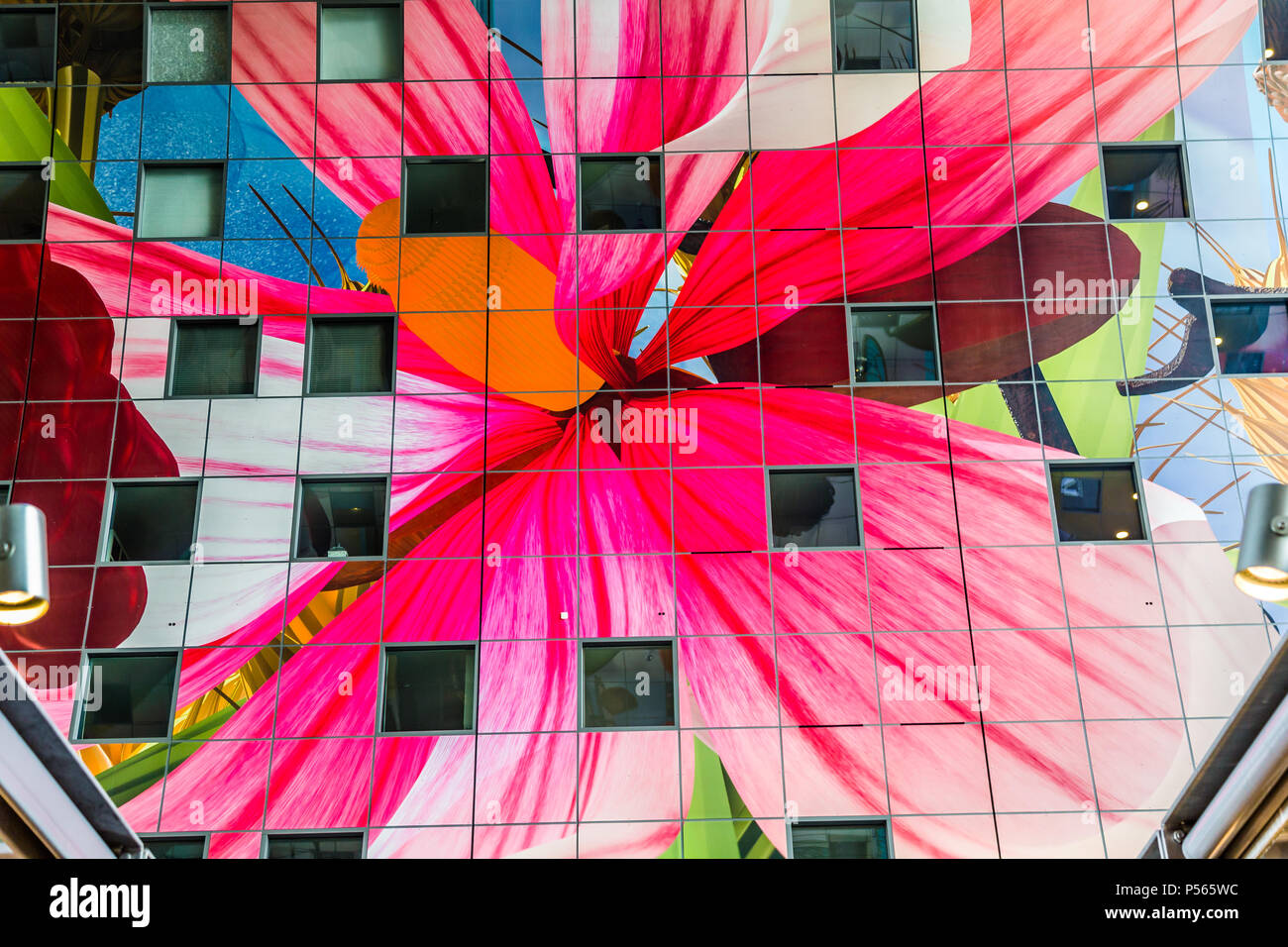 Colorful Market Hal in Rotterdam Holland Stock Photo - Alamy