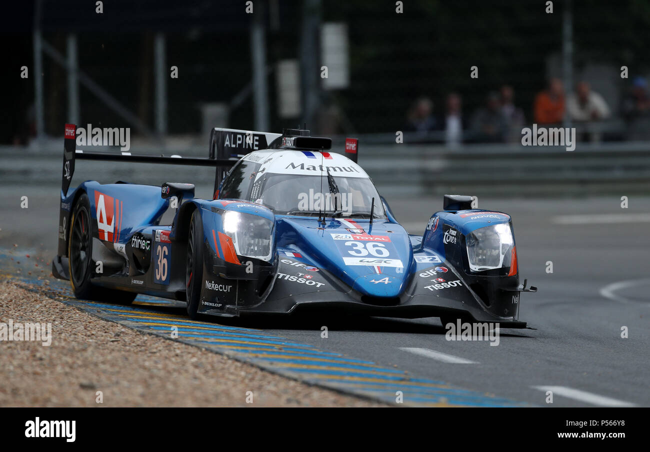Nicolas Lapierre in the Signatech Alpine Matmut Stock Photo - Alamy