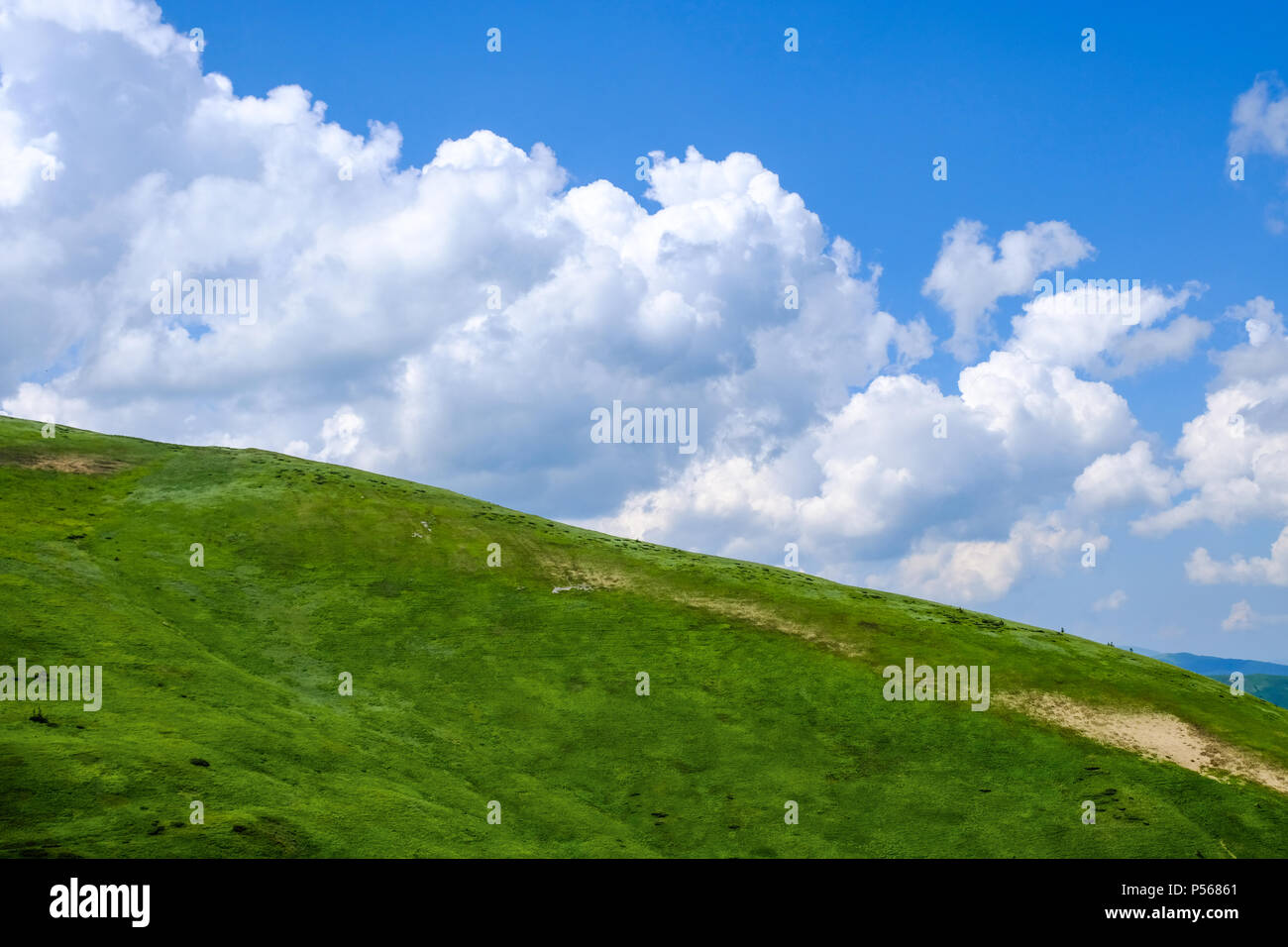 Mountain landscape in Dragobrat (Ukraine). Summer on the mountain of ...