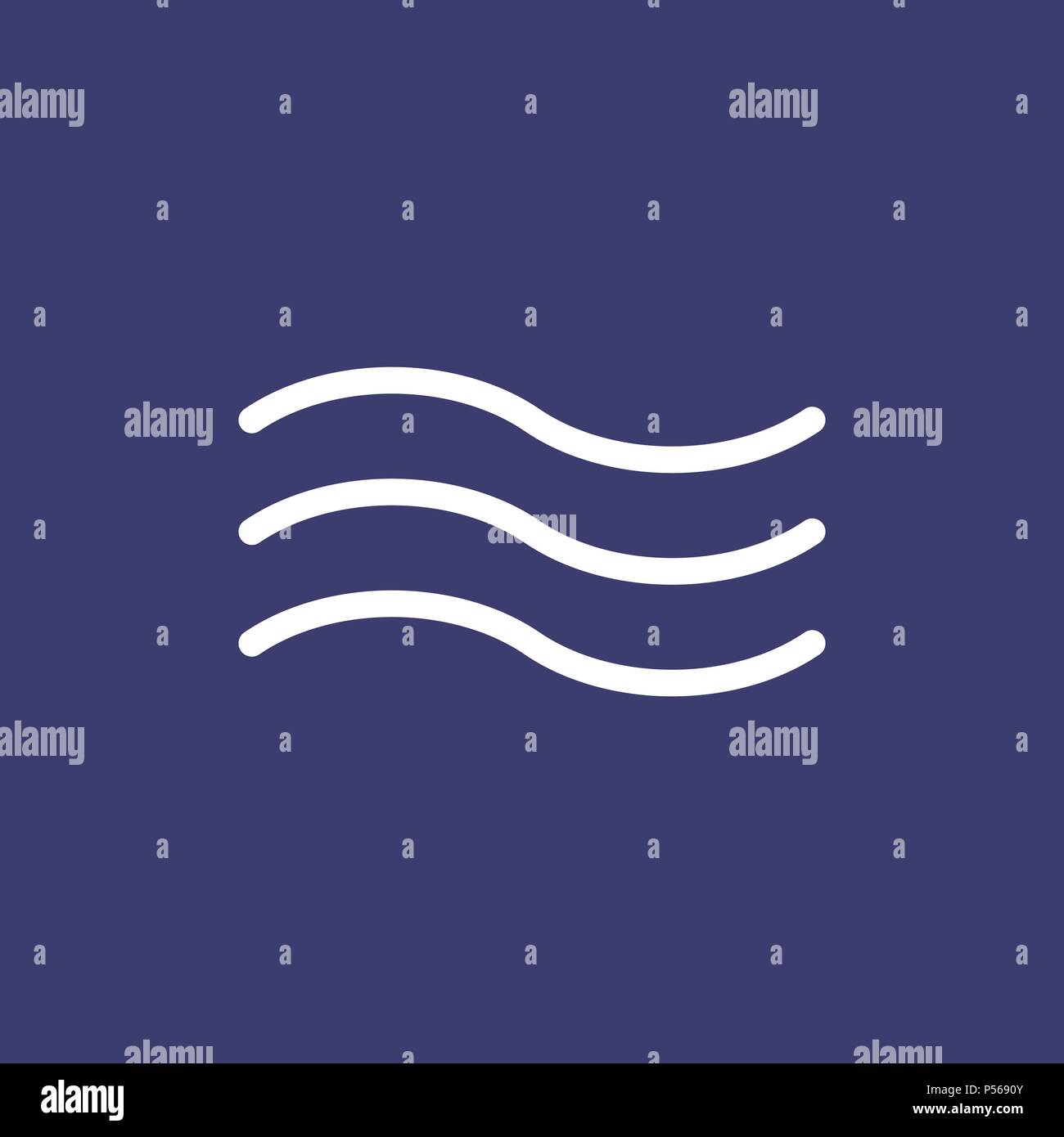 Wind icon for simple flat style weather ui design Stock Vector Image ...