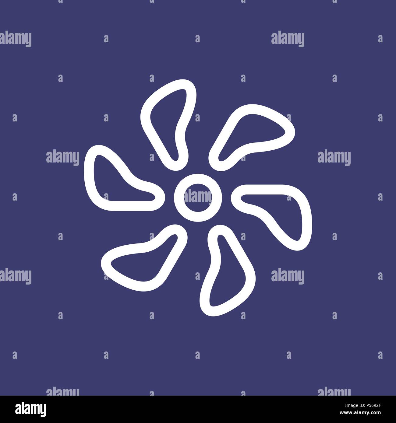 Wind icon for simple flat style weather ui design Stock Vector Image ...
