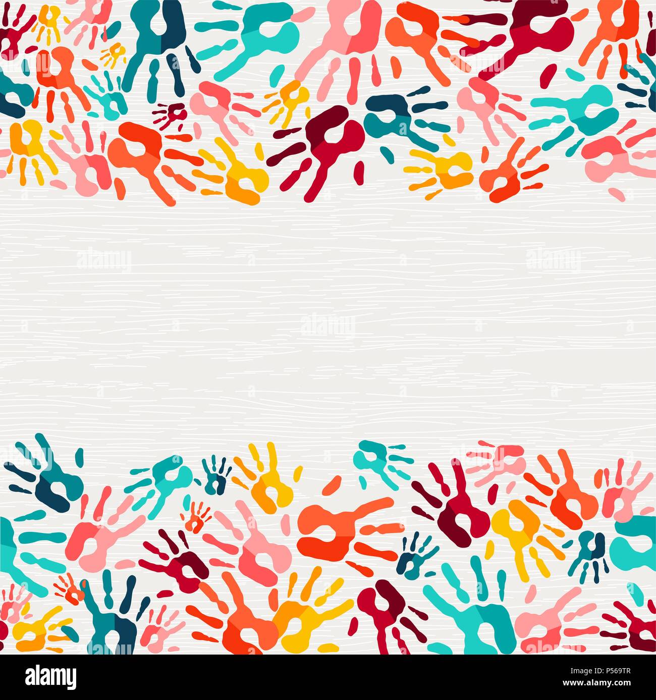 Color Handprint Seamless Human Hand Print Background For, 58% OFF