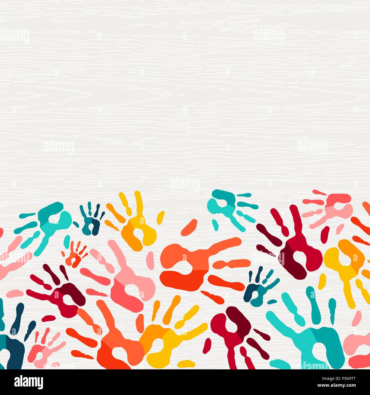 Kids Handprints Background