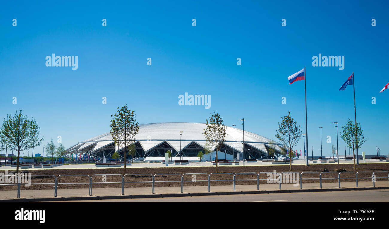 Samara Arena football stadium. Samara - the city hosting the FIFA World ...