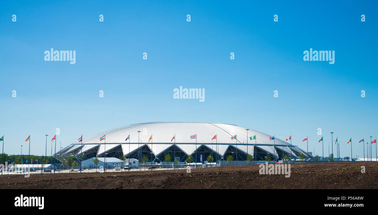Samara Arena football stadium. Samara - the city hosting the FIFA World ...