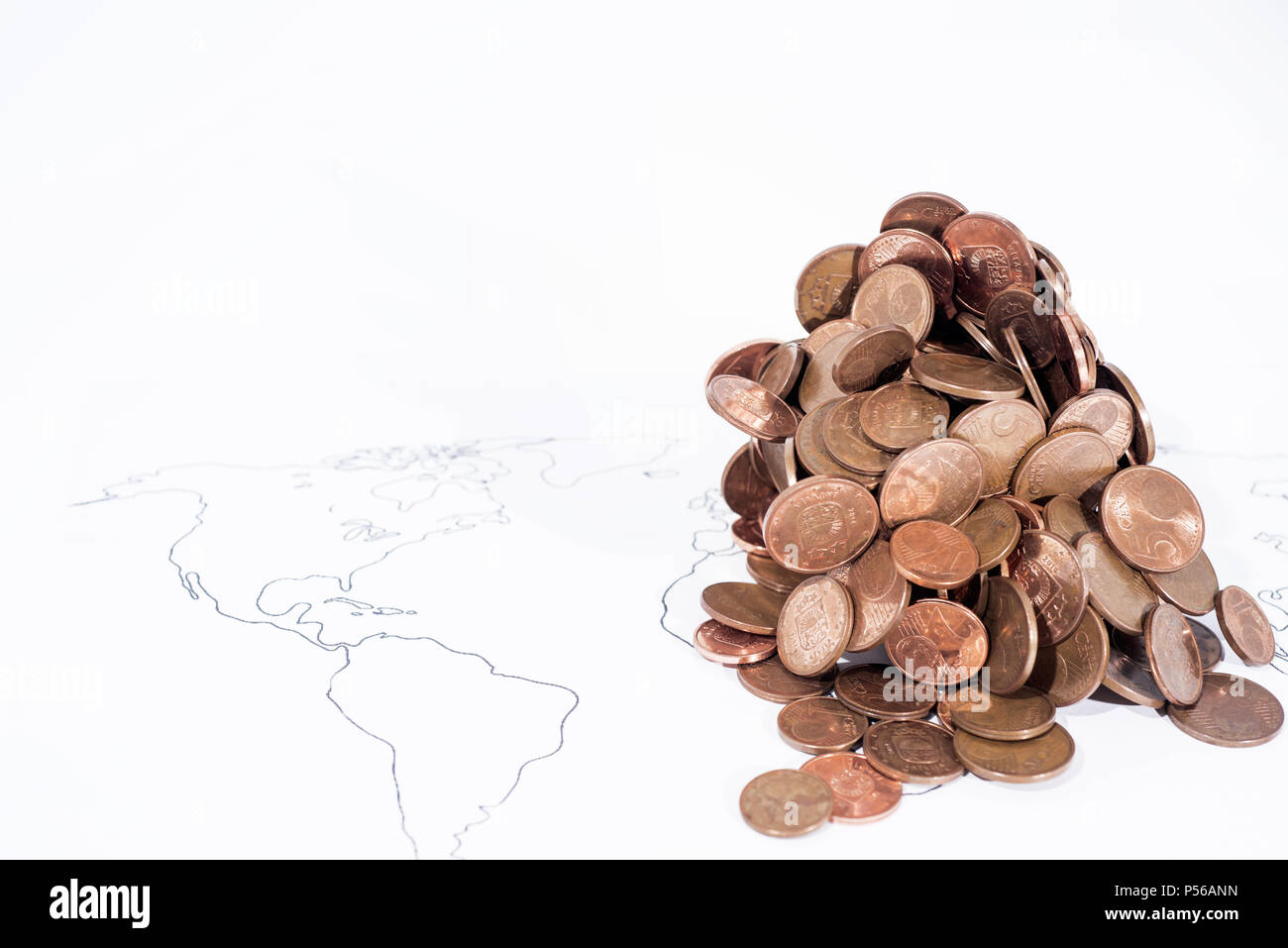 Deposit on a map hi-res stock photography and images - Alamy